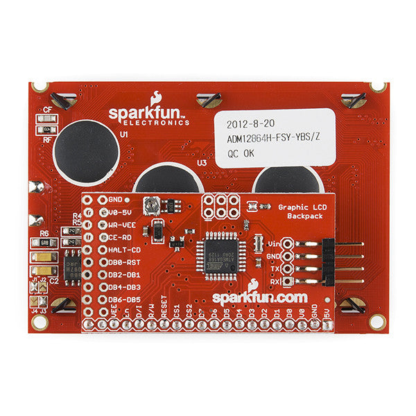 SparkFun Serial Graphic LCD 128x64 – Hobby Engineering