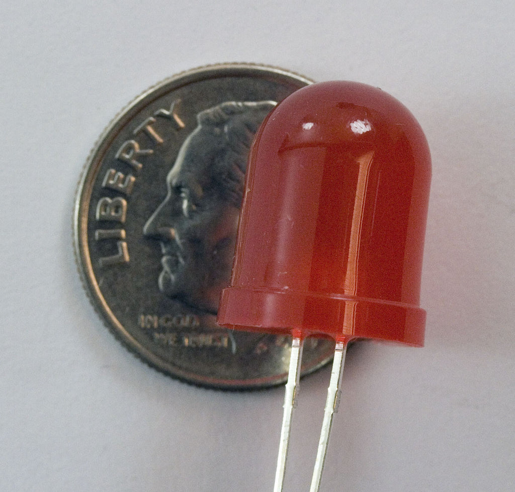 Diffused LED - Red 10mm (Pack of 2) – Hobby Engineering