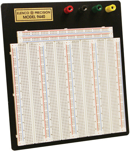 Solderless Breadboard Panel w/3220 Tie Points and 4 Binding Posts ...