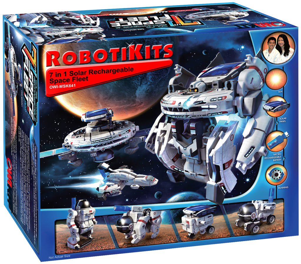 7 in 1 Solar Rechargeable Space Fleet – Hobby Engineering
